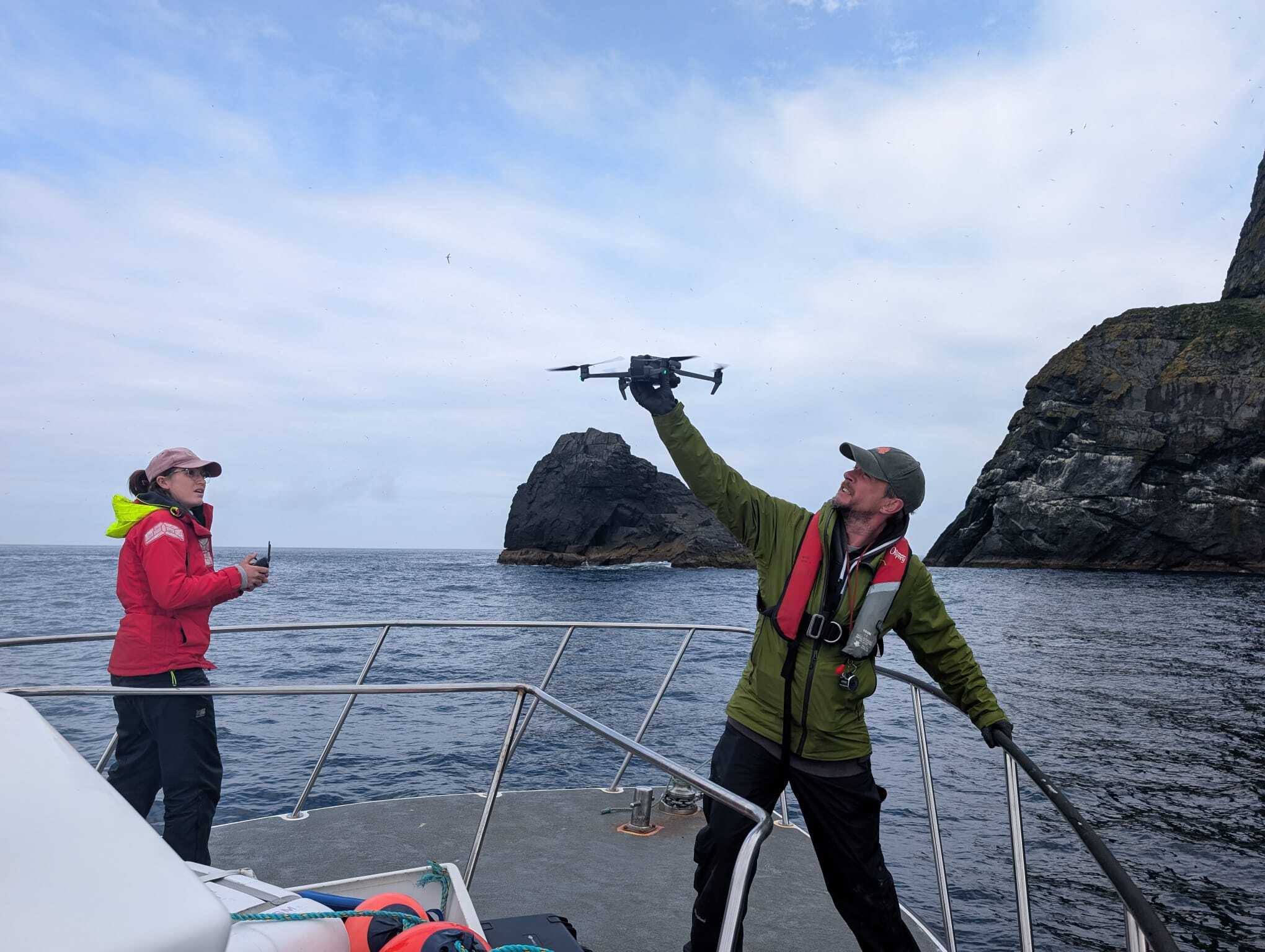 A bird’s-eye view of the gannet colony… | National Trust for Scotland