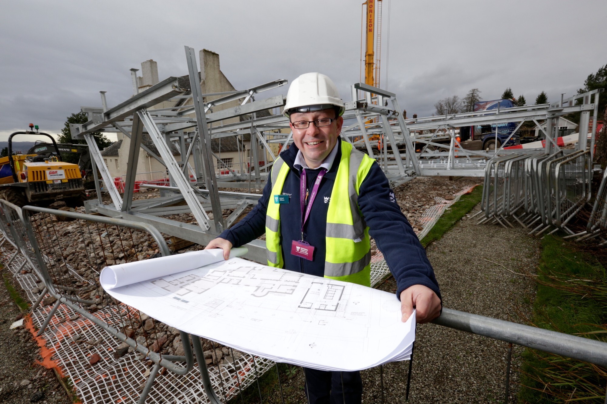 Work begins to build the Hill House Box | National Trust for Scotland